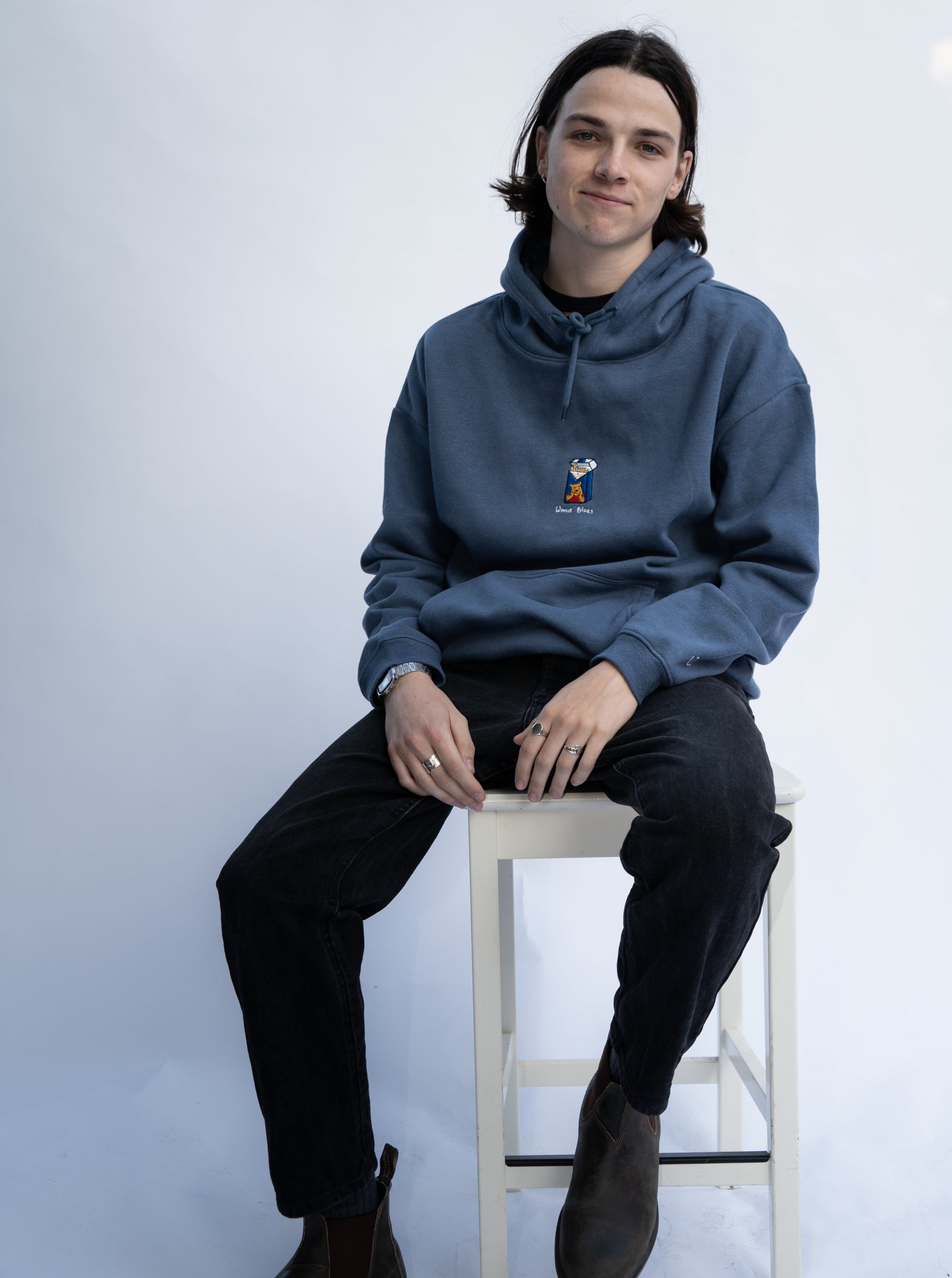 Winnie Blues Hood - Petrol Blue (Heavyweight Hemp) – Palmah NZ